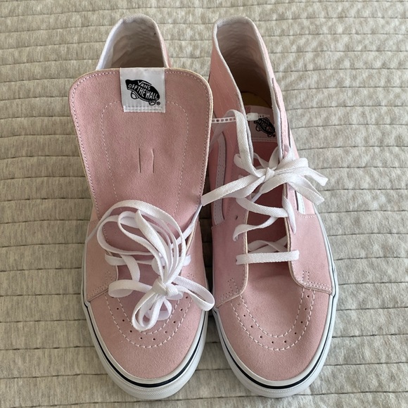 Vans | Shoes | Vans Sk8hi Pink Canvas High Top Sneaker | Poshmark